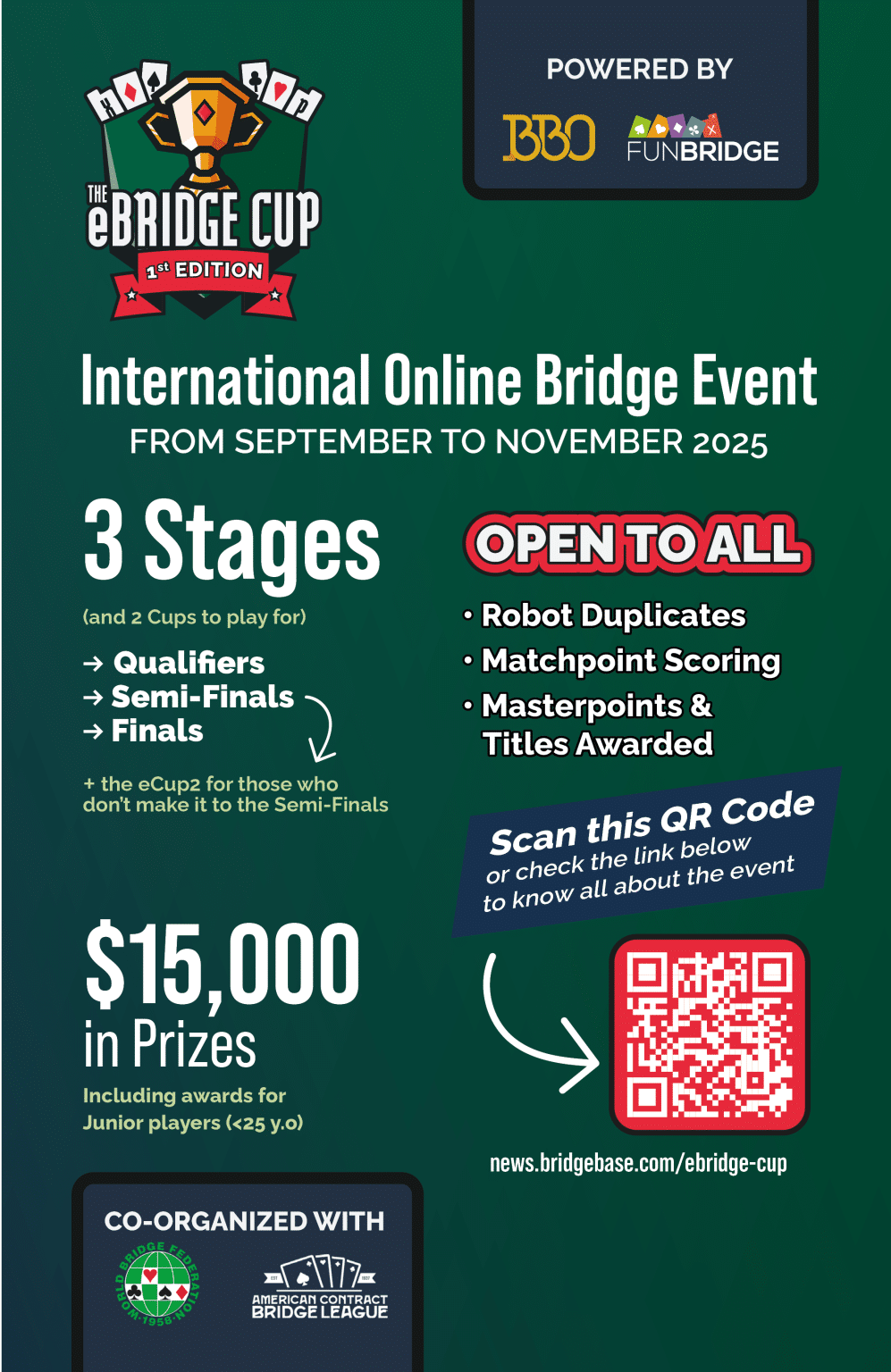 The 2025 eBridge Cup: Worldwide Online Tournament | Great Bridge Links | Bridge and Games Online